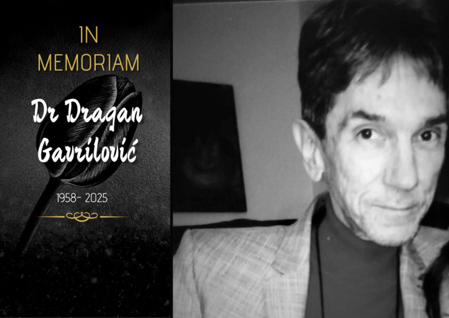 IN MEMORIAM Dr Dragan Gavrilović (1958–2025) - Loznica Info